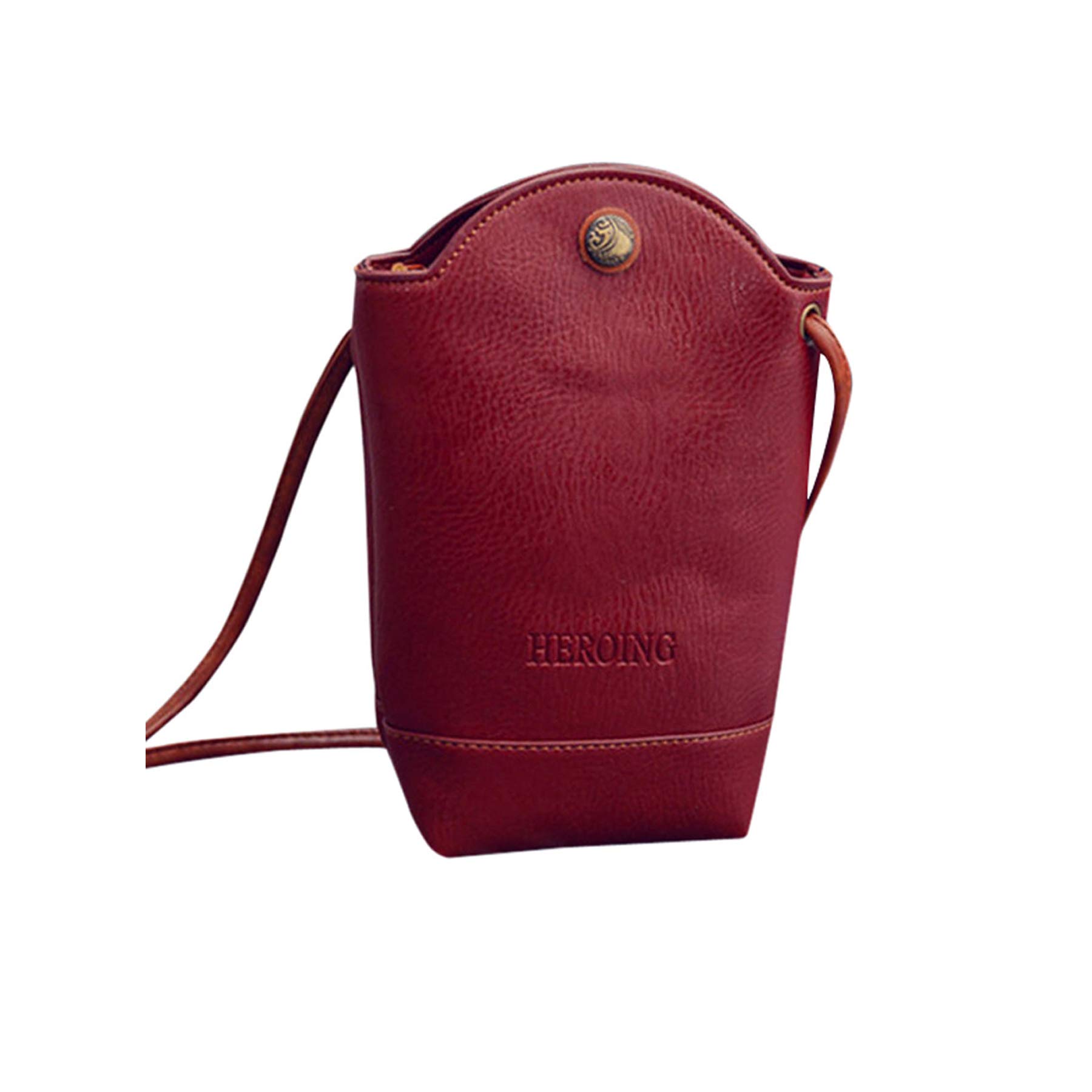 Shoulder Bag, Women Messenger Bags Casual Slim Crossbody Tote Handbag Small Body Bags (Red)