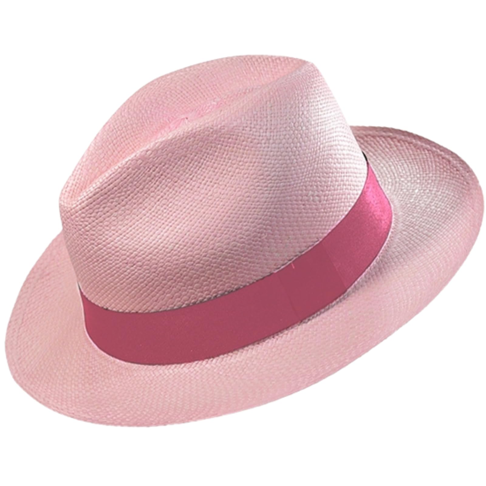 Gamboa Original Panama Hat for Men and Women Fedora Straw Summer Beach Sun Hat Protection UV UPF50+ White