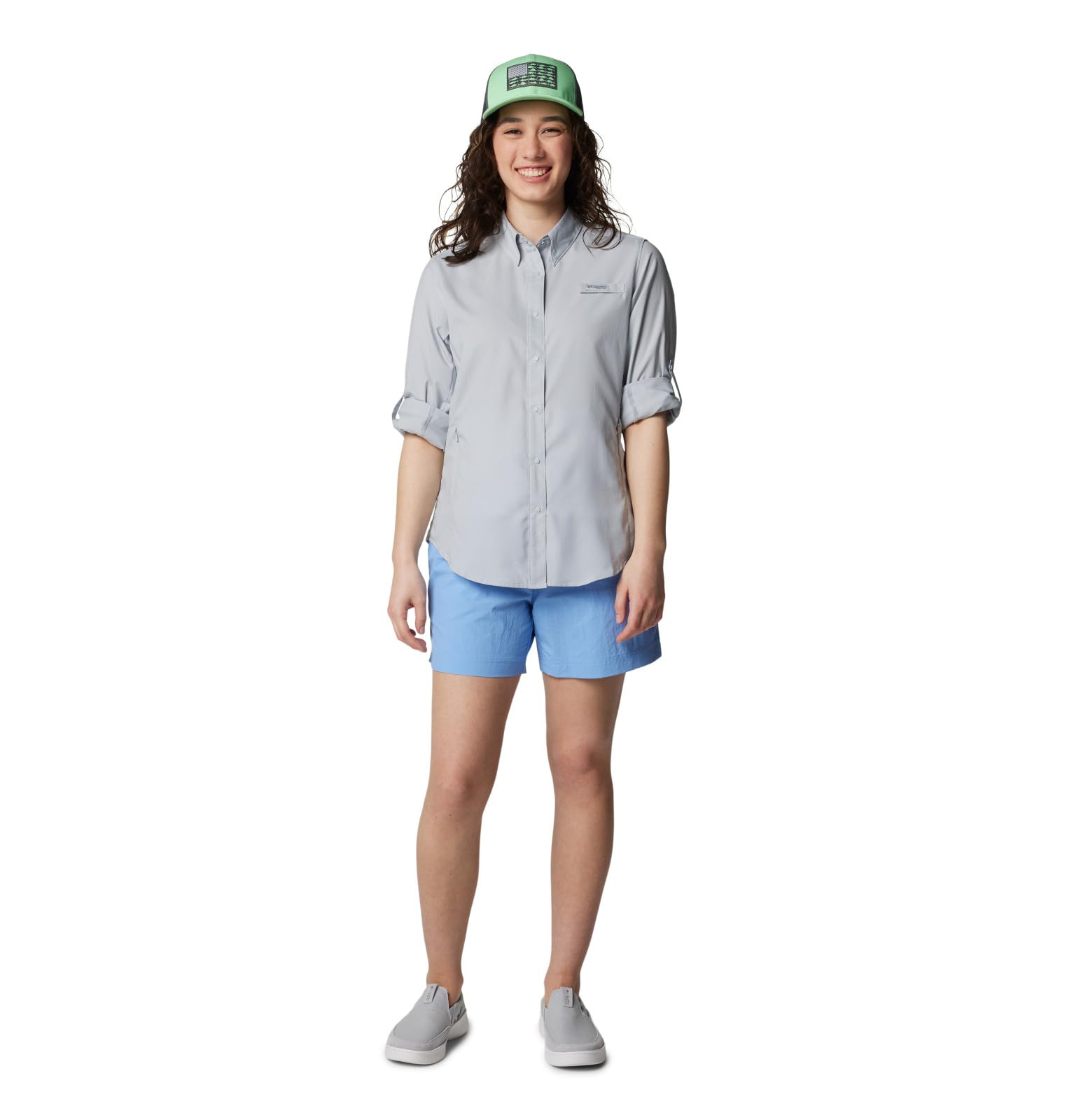Columbia Women’s PFG Tamiami™ II Long Sleeve Shirt, Cirrus Grey, Medium