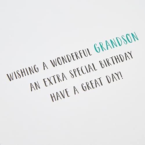 Regal Publishing Modern Birthday Card Grandson - 8 x 6 inches -