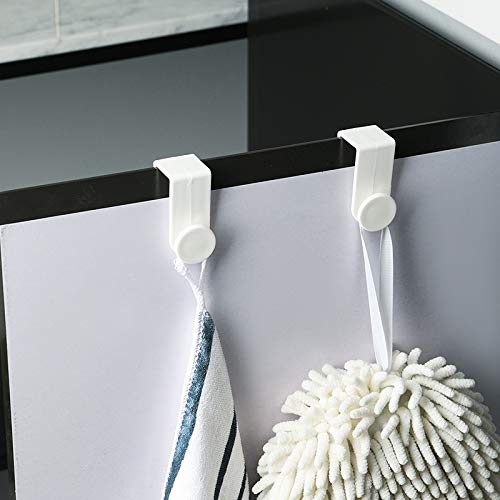 GOOFFY Door Metal Hooks for Hanging Creative Home Furnishings, No Nails, No Traces, 2-Pack Storage Hooks, Back Hooks for Bathrooms, Clothes, Cabinet Doors, S Hooks Hanger