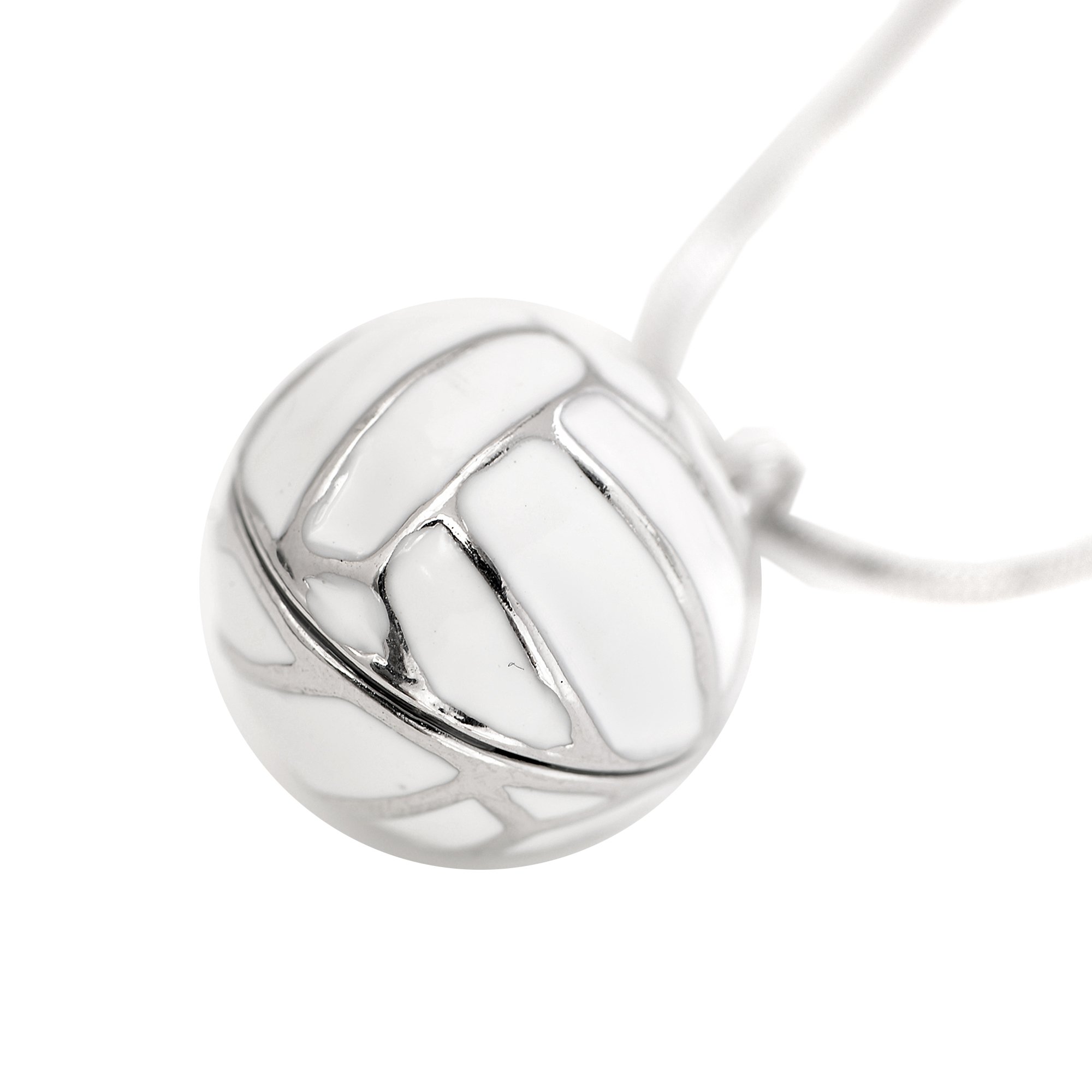 chelseachicNYC Striking White Volleyball Necklace