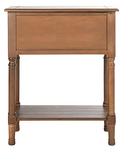 SAFAVIEH Home Collection Primrose Brown 3-Drawer Console Table