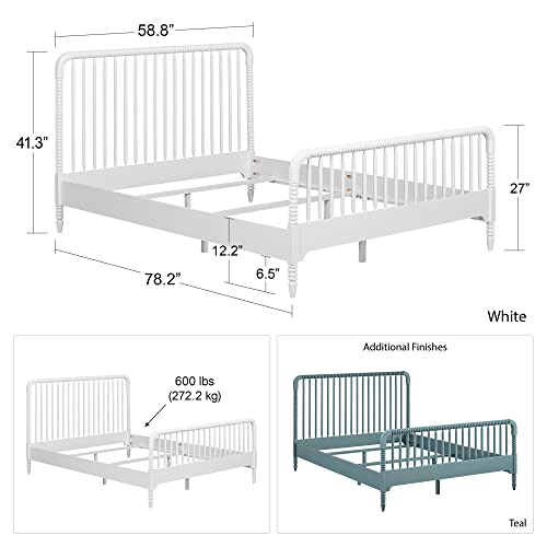 Little Seeds Rowan Valley Linden Kids’ Full Size Teal Bedframe Platform,