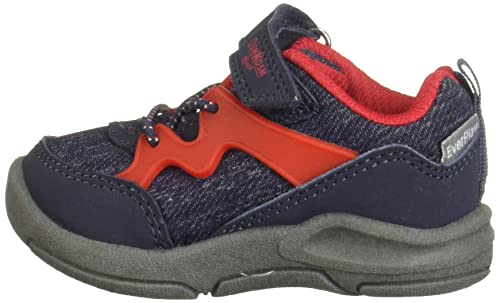OshKosh B'Gosh B'Gosh Everplay Wizard Kids’ Tennis Shoes Boys’ Sneakers, Navy/Red, 4 Toddler