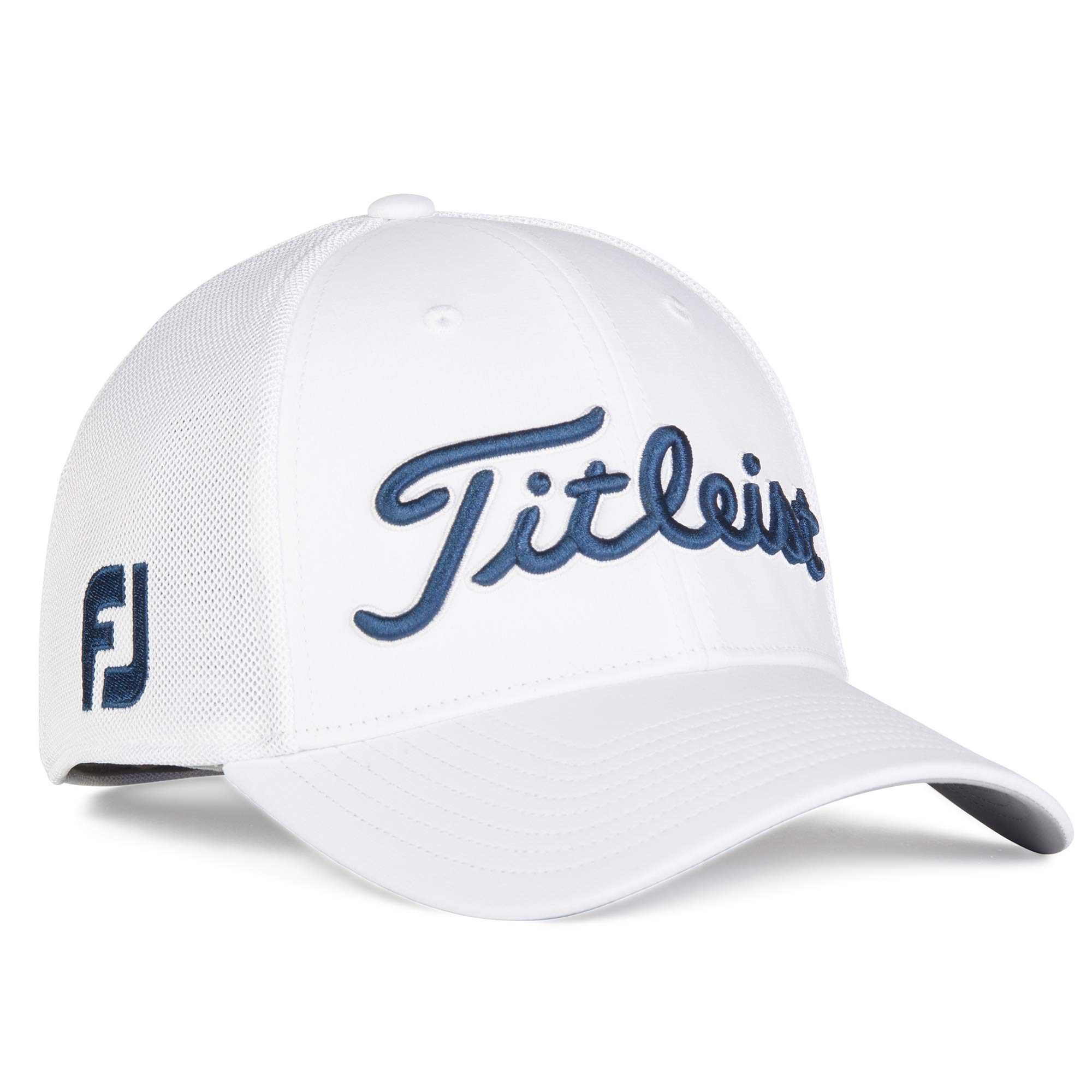Titleist mens Titleist Men s Tour Sports Mesh Hat, White/Navy, Small-Medium US