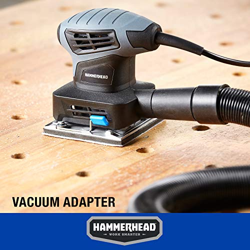 Hammerhead 2.0-Amp 1/4 Sheet Palm Sander with 12pcs Sandpaper– HAPS020