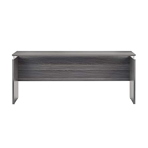 Safco Products Medina Modern Office Executive Credenza Desk, 72", Gray Steel