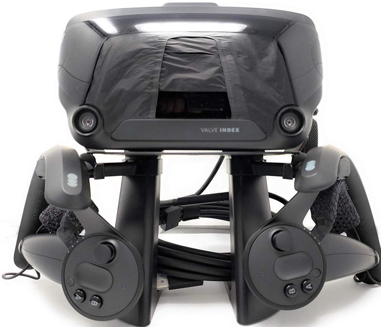 TNE VR Stand Headset Display Mount Station and Controller Holder for Steam Valve Index Virtual Reality Gaming System