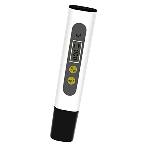 Gralara Water Meter Tester Tester LCD Screen, Water Measurement Tool Accurate Analysis Water Quality Test Pen for Drinking Water Household, Black