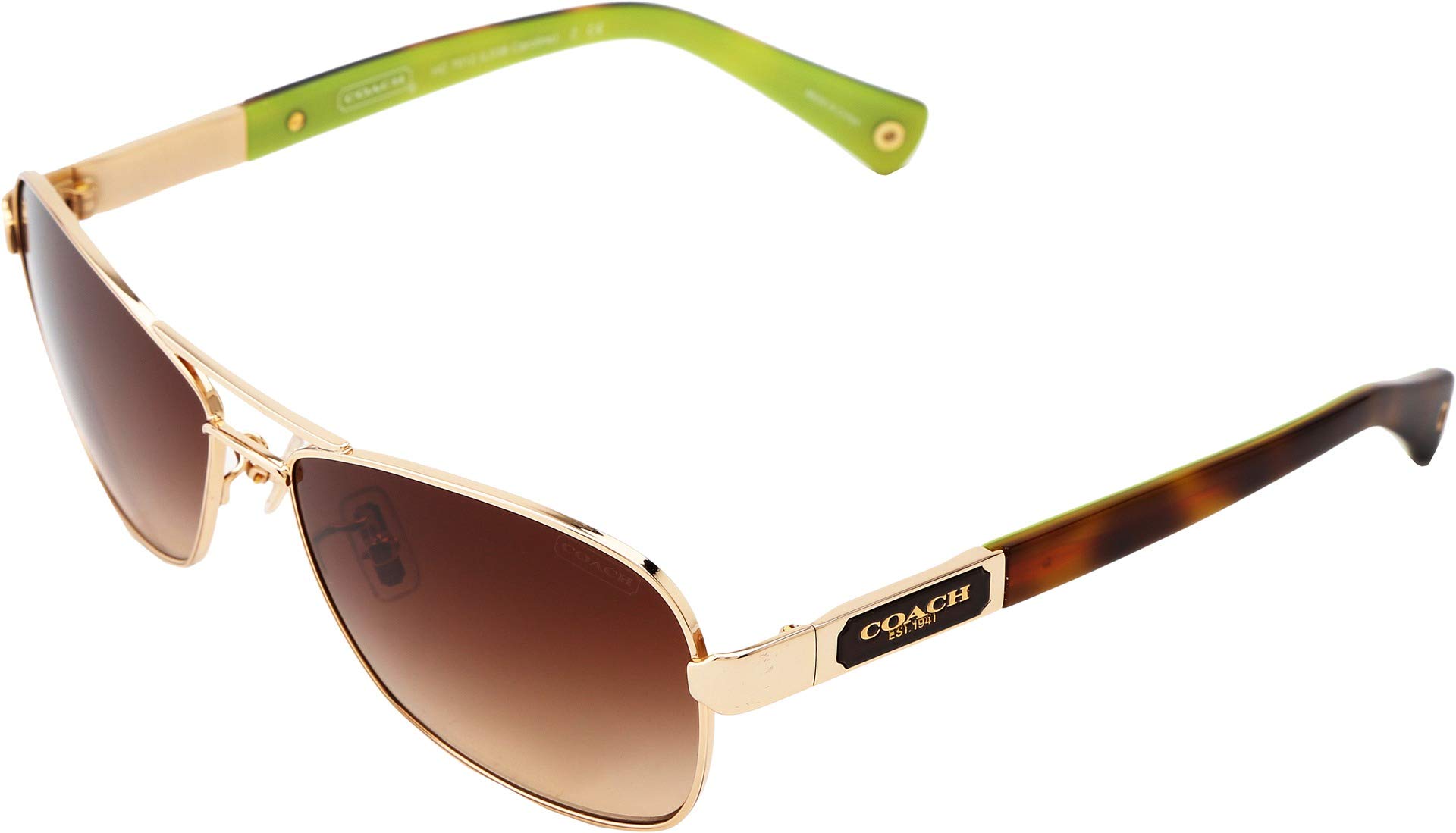 Coach Women's HG7012 Sunglasses, Gold Tortoise