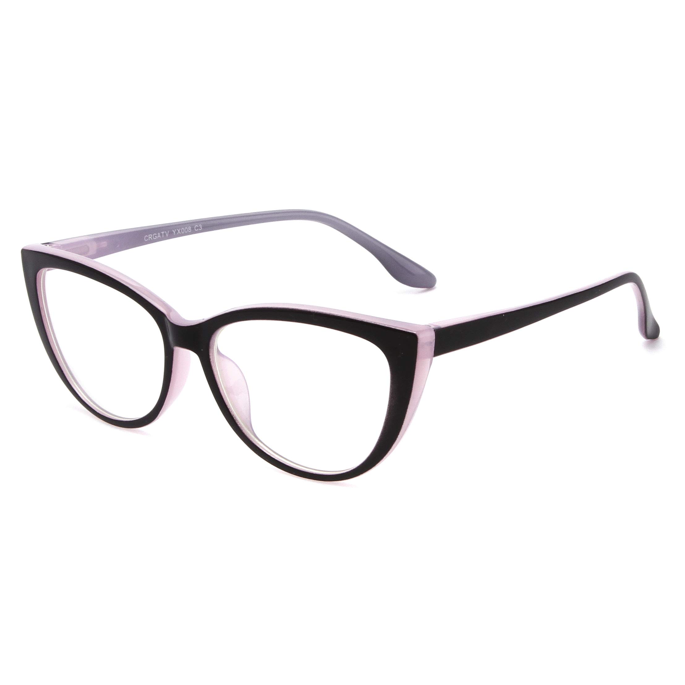 CRGATV 3 Pack Reading Glasses Blue Light Blocking Stylish Cat Eye Computer Readers Anti Eyestrain & Glare for Women