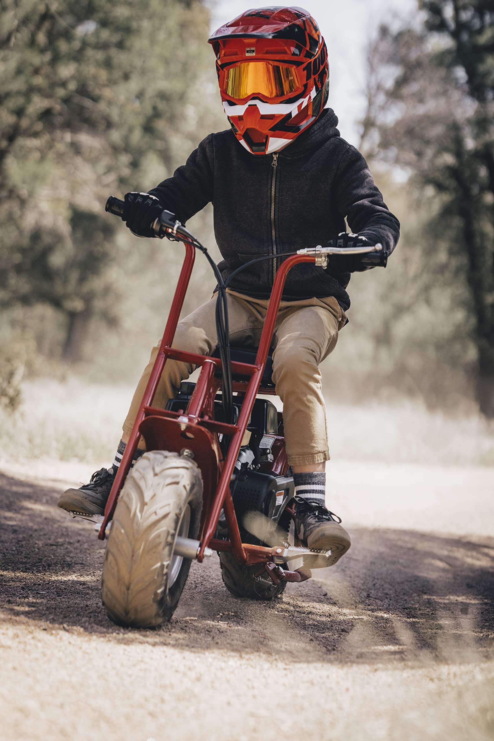 Coleman Powersports CT100U Gas Powered Trail Mini-Bike | 98cc/3.0HP | Red