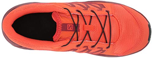 Salomon Kids' XA Elevate J Trail Running Shoes, CHERRY TOMATO/Red Dahlia/Black, 13K