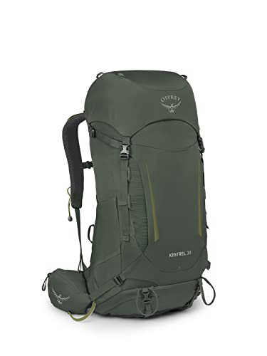 Osprey Kestrel 38L Men's Backpacking Backpack, Bonsai Green, S/M