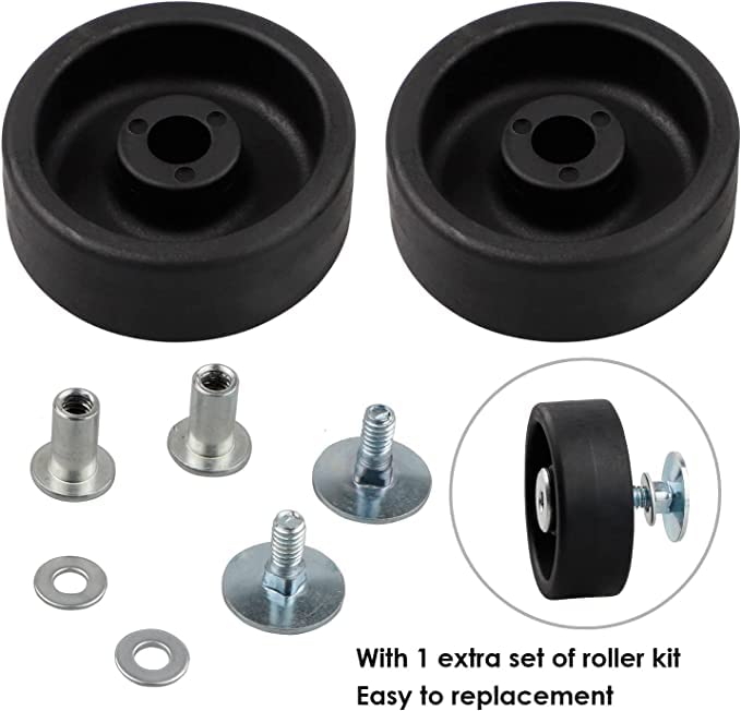 Giltswift Universal Roller Snowblower Skid Shoes 490-241-0038 Fits Most 2 and 3 Stage Snow Throwers with Hardware kit