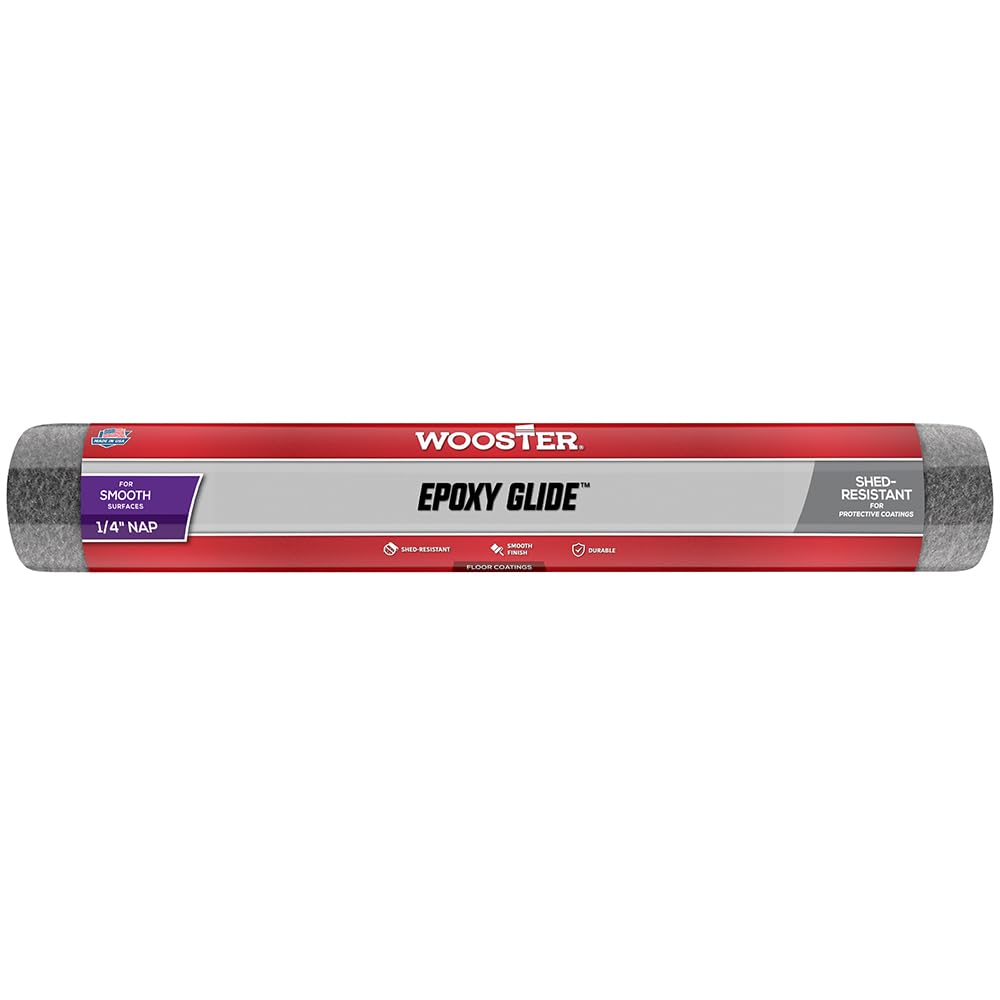 Wooster Brush, 18-Inch R232-18 1/4-Inch Nap Epoxy Glide Roller Cover, Multi