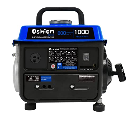 TUFFIOM GG950 Portable Generator, 1000W Gasoline Powered Generator Creat for Camping Back Yard BBQ's and Parties,EPA & CARB Compliant