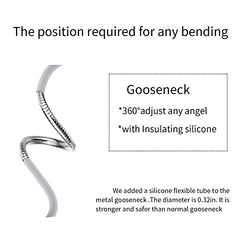 COB 30 LED Sewing Machine Light Kit Portable Work Light LED Light Flexible Gooseneck Lamp with 4W 130lm/W 120 Beam Angle Magnetic Mounting Base Desk Lamps for Quilting Work Sewing Machine Table Lathe