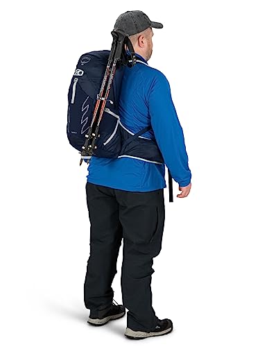 Osprey Talon 22L Men's Hiking Backpack with Hipbelt, Ceramic Blue, L/XL, Extended Fit