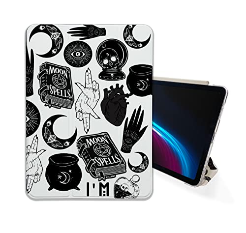 Witch Mystical Witchcraft case Compatible with iPad Mini Air Pro 7.9 8.3 9.7 10.2 10.9 11 12.9 inch Pattern Cover New 2022 2021 Trifold Stand 3 4 5 6 7 8 9 Generation 607 (12.9 Pro 3/4/5 gen)