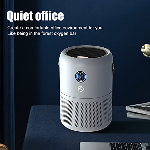 Yaindhi Air Purifier,Small Portable Air Purifier for Home,with True HEPA Air Filtration,for Bedroom,Study rooms,Toilets,Garages,Office ard-Sized Rooms (100-215 ft2)