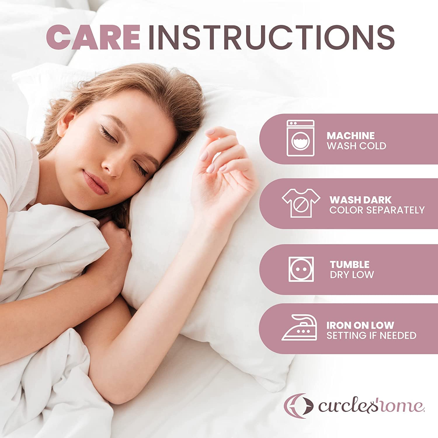 CirclesHome Body Pillow Protectors (20 X 55) - 100% Zippered Cotton Body Pillow Covers - Extra Long Zippered Pillowcase - Protects Pillows from Dirt, Dust and Debris (Body- Set of 2 - 20x55)