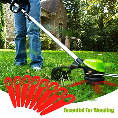 Odashen 40pcs Replacement Plastic Blades Accessories for STIHL Polycut 2-2 FSA 45 Lawnmower Trimmer Grass Mowing Nylon Blades Garden Lawn Cutter
