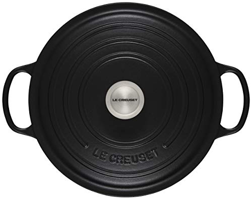 Le Creuset Enameled Cast Iron Signature Round Dutch Oven, 7.25 qt., Licorice