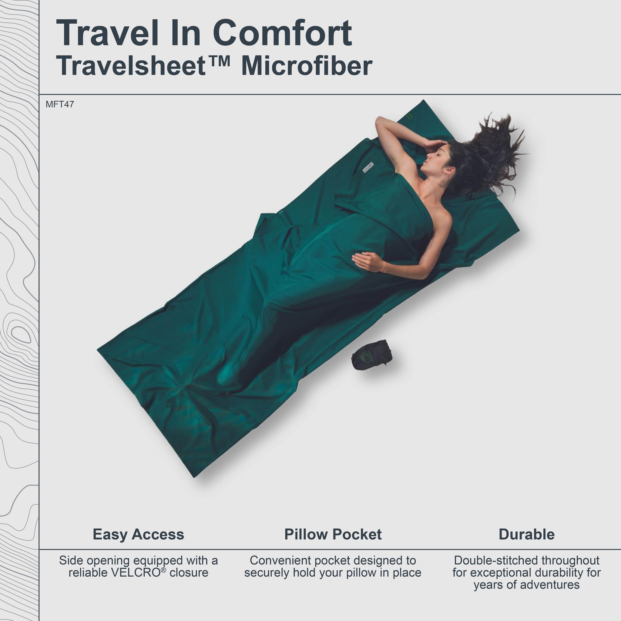COCOON - Premium - TravelSheet™ Microfiber - Moss Green