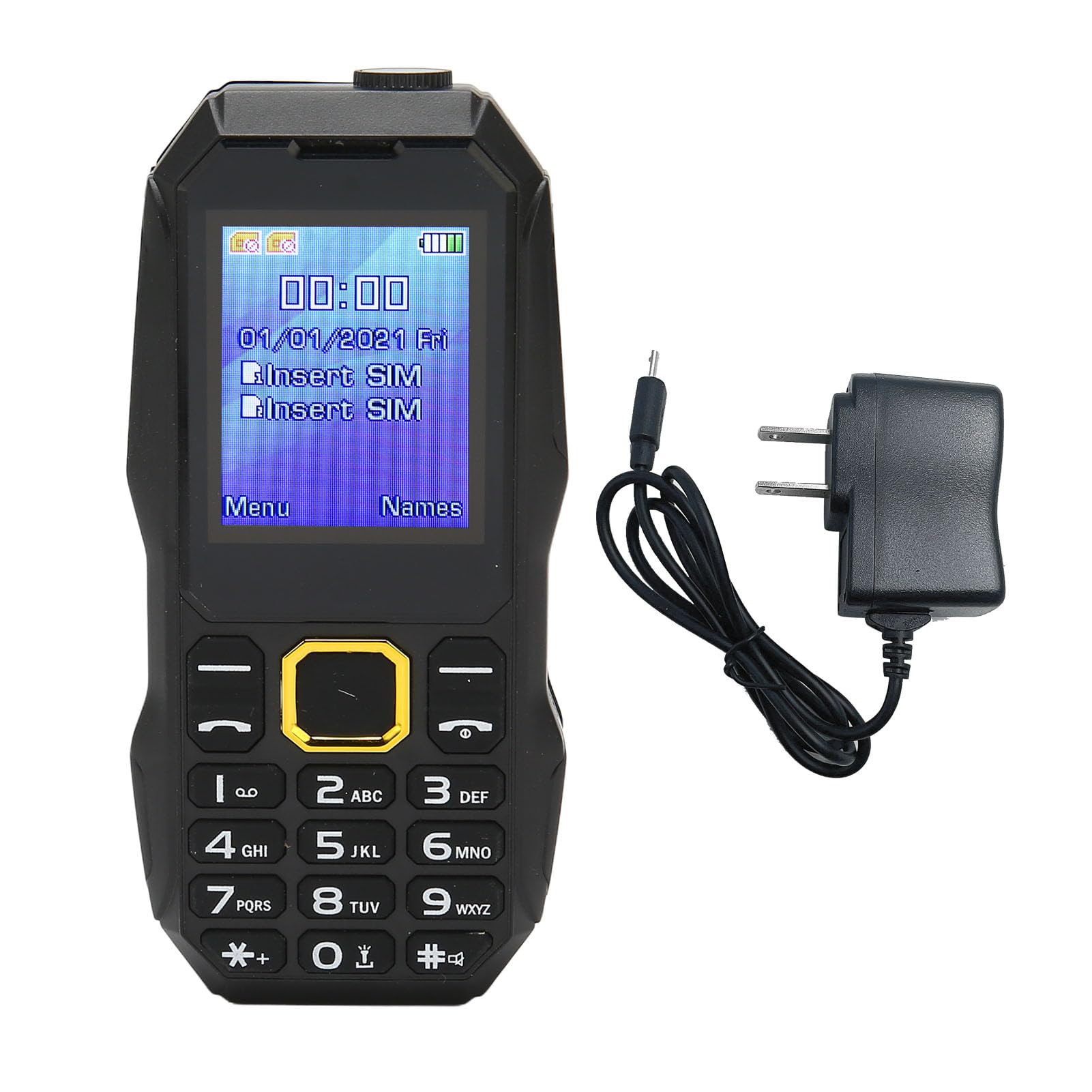 CUTULAMO Senior Unlocked Mobile Phone, Loud Voice Big Button 2G Cell Phone for Kids for Hiking (US Plug)