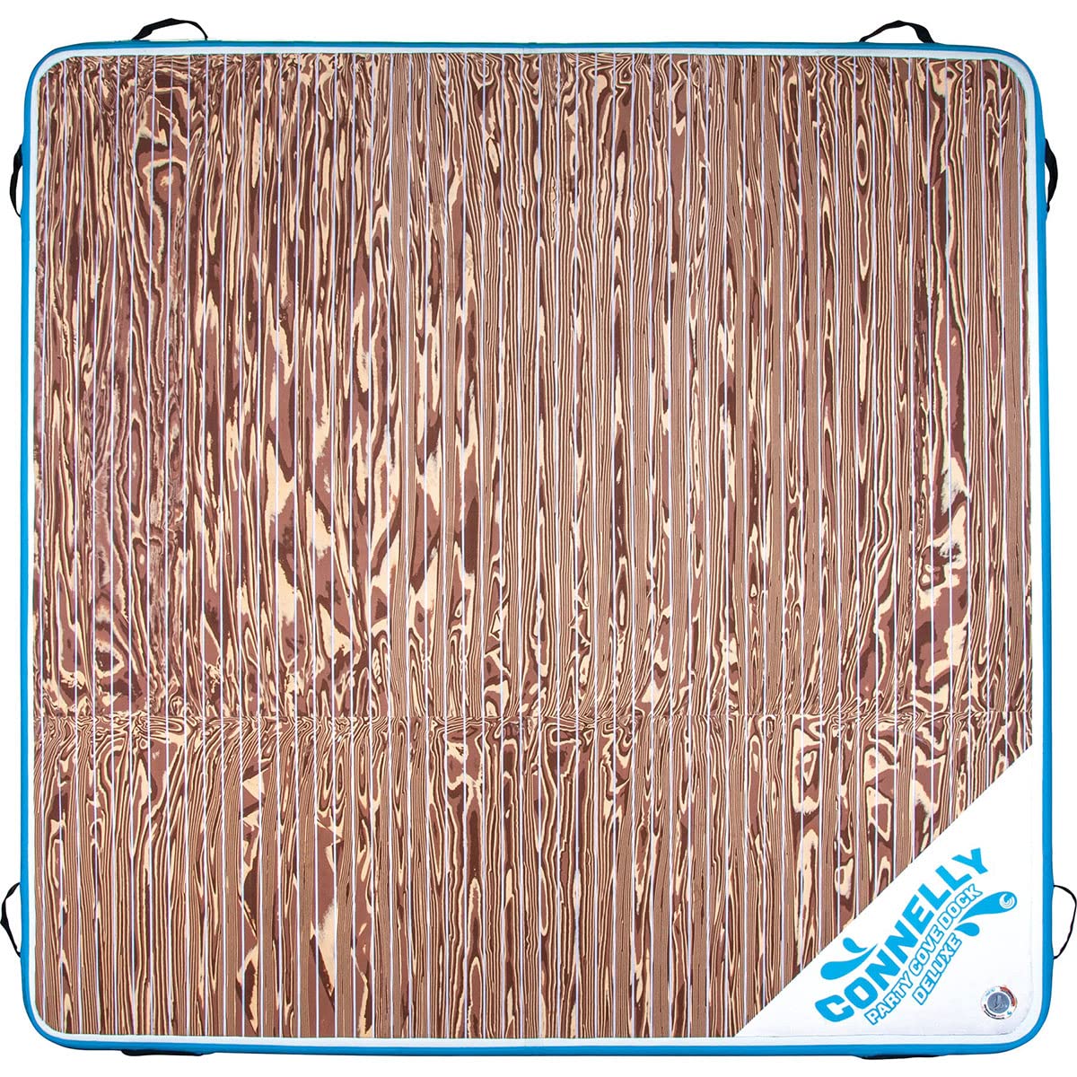 Connelly CWB Party Cove Dock, 8' Inflatable Non-towable Floating Water mat, Brown