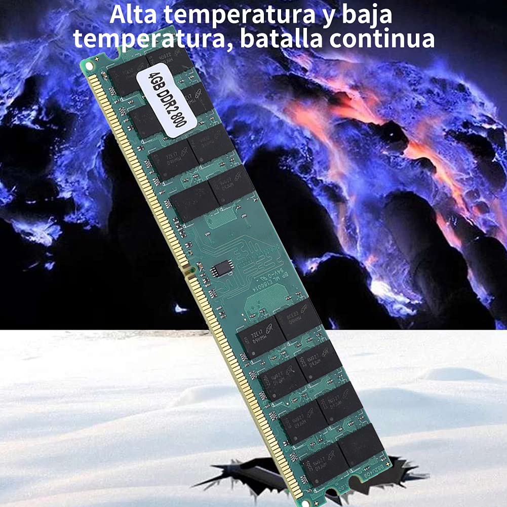 DDR2 Memory,800MHZ 4G 240pin RAM Memory Designed for DDR2 PC2-6400 Desktop Computer for AMD Motherboards, Circuit Module Board