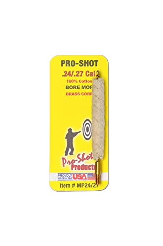 Pro Shot .24-.27 Caliber Mop, White, MP24/27