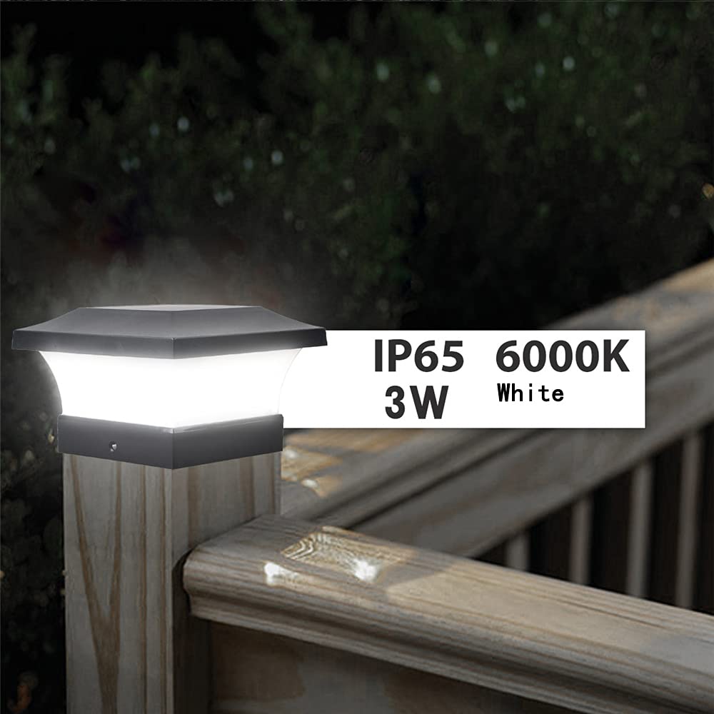 ZHUANYIYI Outdoor Solar Garden Column Headlights, Wall Gate Column Lighting, Home Garden Pavement Waterproof Landscape Lights