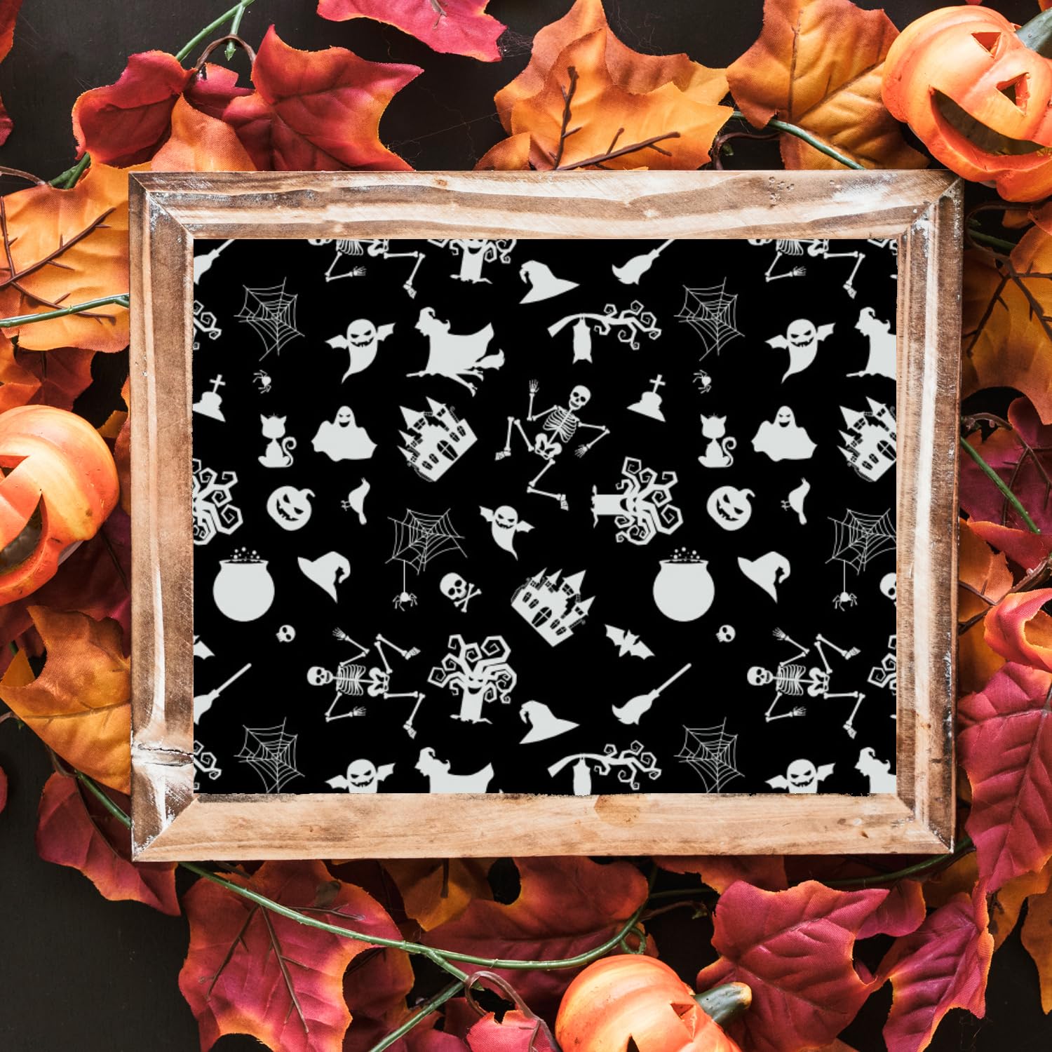 JUTTIRA Halloween Tissue Paper, black white