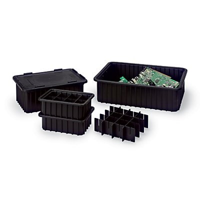 LEWISBins+ DV1650-XL Full Height Long Divider for Model DC2050-XL, Black