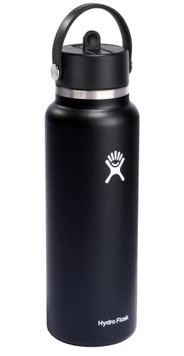 Hydro Flask 40 OZ WIDE FLEX STRAW CAP BLACK