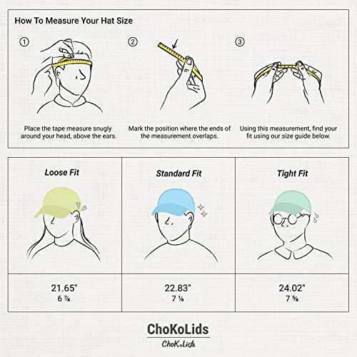 CHOK.LIDS Everyday Premium Dad Hat Unisex Cotton Baseball Cap for Men and Women Adjustable Lightweight Polo Style Curved Brim (Black.)
