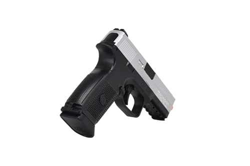 SOFT AIR USA FN FNS-9 Spring Airsoft Pistol, Black/Silver, 300 FPS