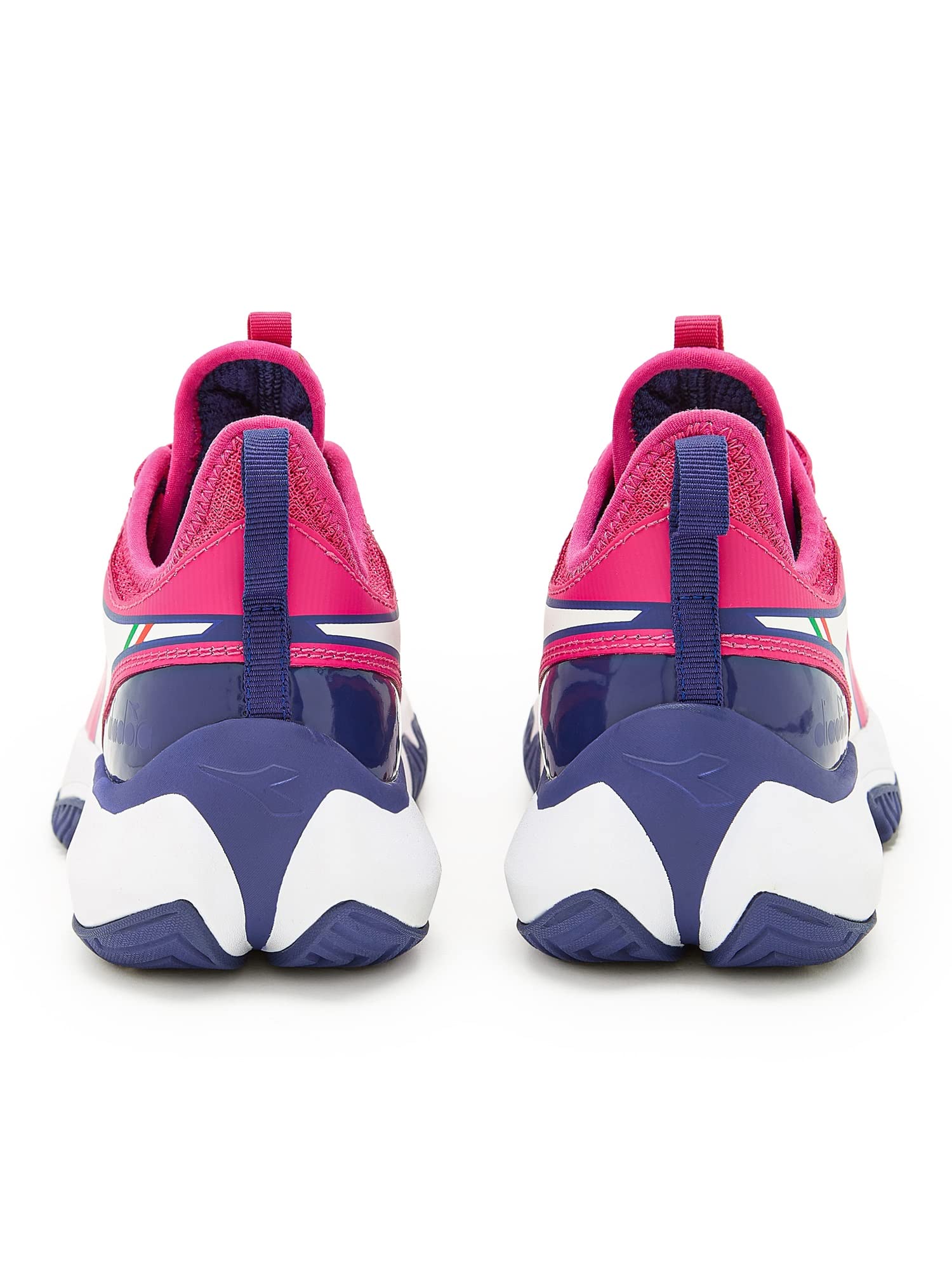 Diadora Women's Finale All Ground Tennis Shoe (Pink Yarrow/White/Blueprint, 7.5)