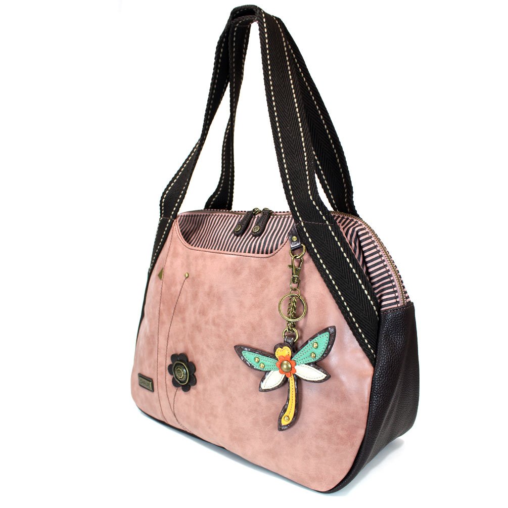 CHALA Handbags Large Bowling Tote Bag (Stone Grey) Dog Lovers Collection (Golden Retriever)