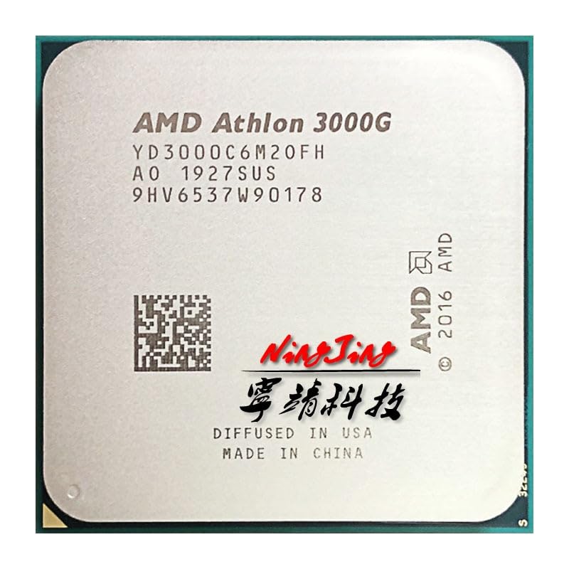 SAAKO Athlon 3000G X2 3000G 3.5 GHz Dual-Core Quad-Thread CPU Processor YD3000C6M2OFH Socket AM4 Making Computers Process Data Faster