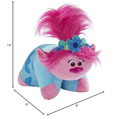 Pillow Pets DreamWorks Poppy Stuffed Animal β Trolls World Tour Plush Toy, 1 Count (Pack of 1) Pink
