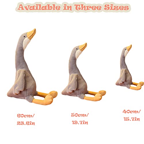 CHELEI2019 19.7" Goose Plush Grey Goose Swan Stuffed Animal Duck Plush Toy,Gifts for Kids