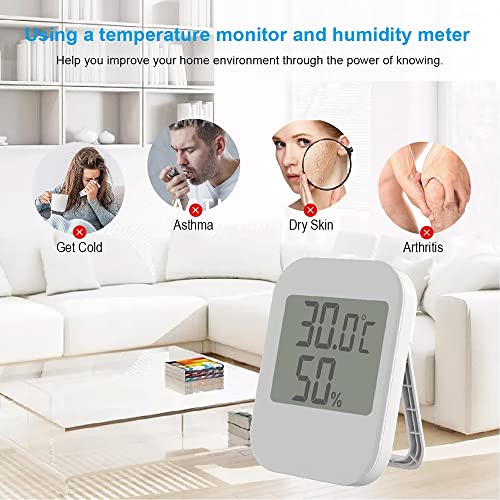 LNYHLXS Digital Thermometer Hygrometer Electronic Room Humidity Meter Temperature Measure Instrument for Home Office