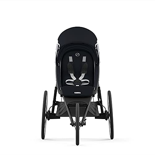 CYBEX AVI Jogging Stroller, Lightweight Aluminum Frame, Compact Fold for Storage, Height-Adjustable Handlebar with One-Handed Steering, Rear-Wheel Suspension & Handbrake, For Infants 9 months+