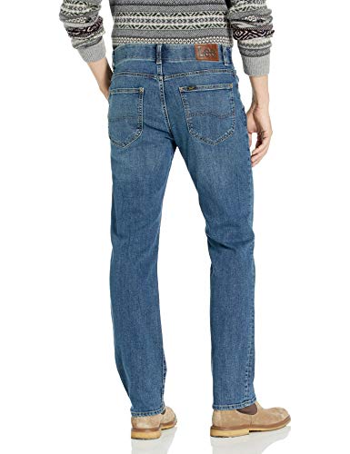 Lee Men's Extreme Motion Regular Straight Jean Cromwell 36W x 32L