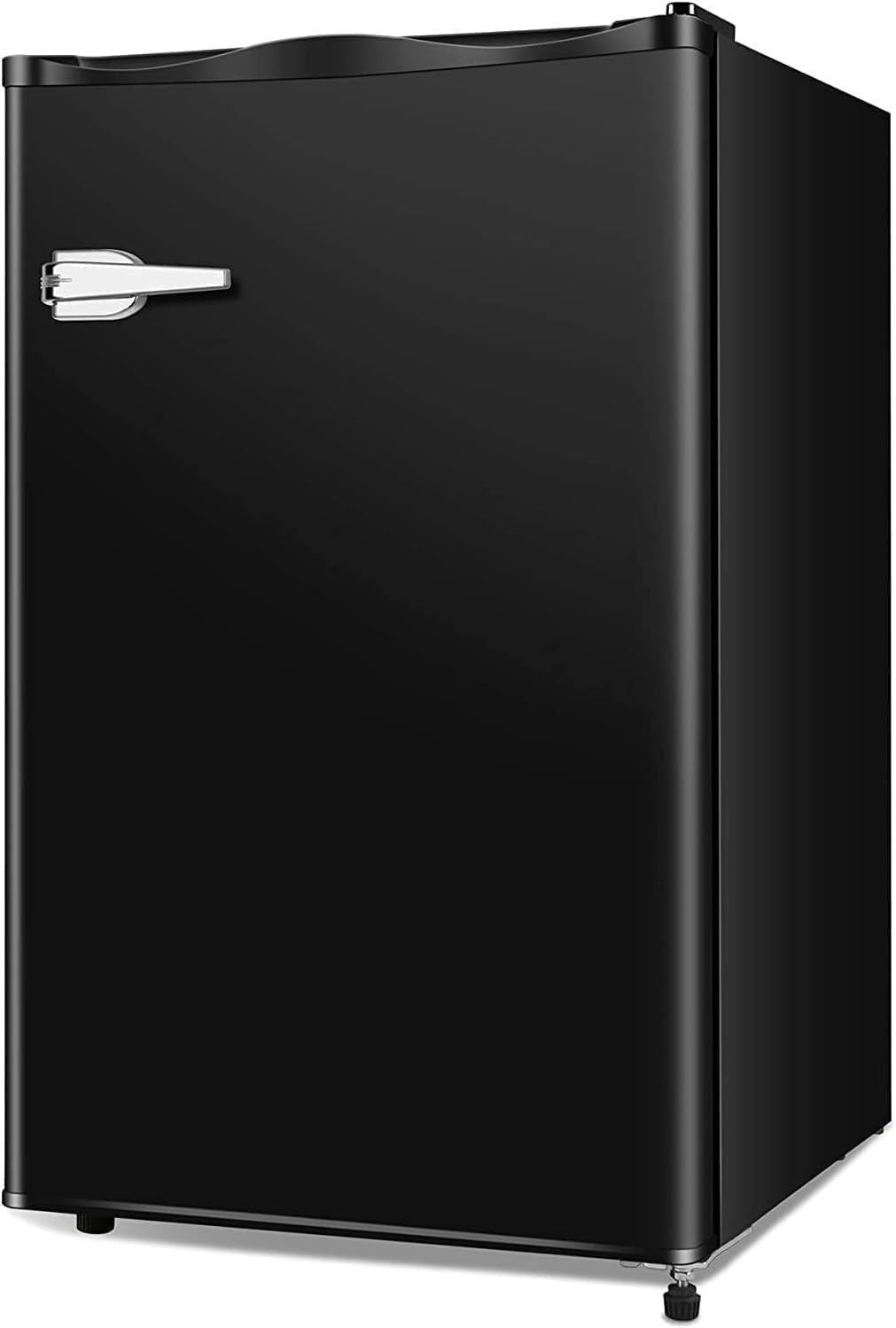 LHRIVER Mini Freezer Compact Upright Freezer, 1.2Cu.ft Small Freezer with Handle, Removable Shelves, Adjustable Thermostat, Low Noise Mini Freezers for Bedroom, Apartment, Home, Office, Black