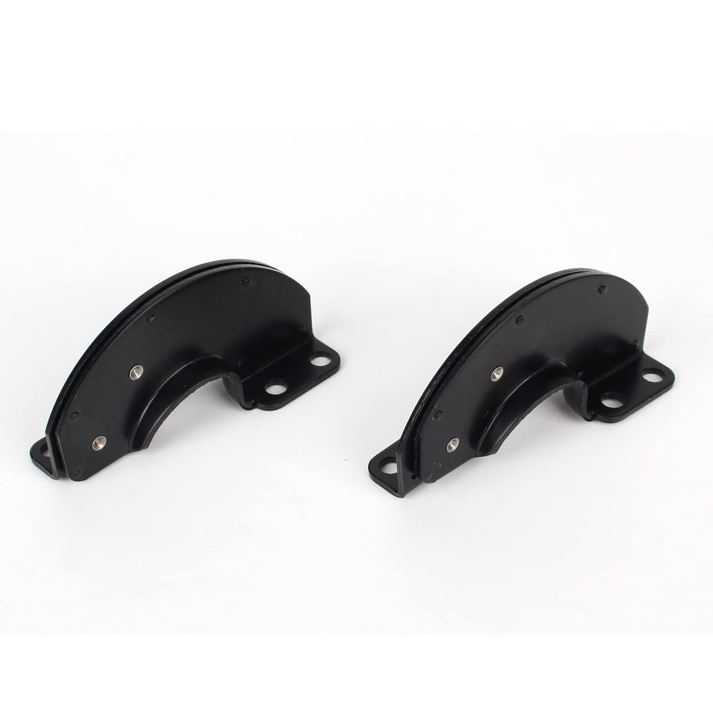 KAFENDA [2 pcs] Internal Hidden Hinge Concealed Sliding Hinge 90 Degree Limit Hinge Hidden 90 Degree Door Hinge semicircular Door Hinge for Industrial Equipment Cabinet Door Hardware (Black)